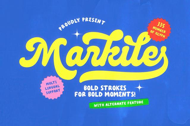 Markile — Bold Rounded Script