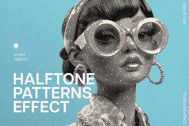 Halftone Patterns Photo Effect
