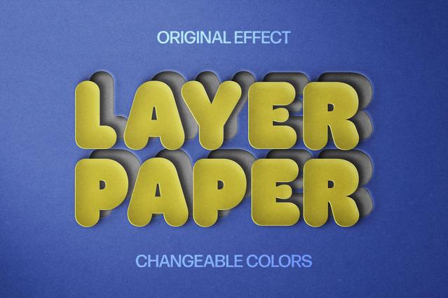 Paper 3D Cut-Out Effect