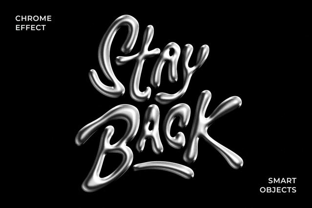 Chromatic Metal Text & Logo Effect