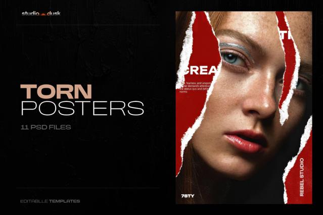 Torn Poster Templates