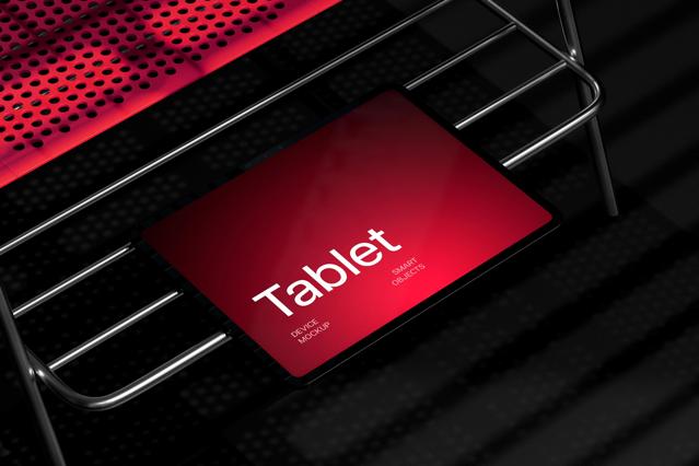 Metal Grid M4 iPad Pro 13 Mockup