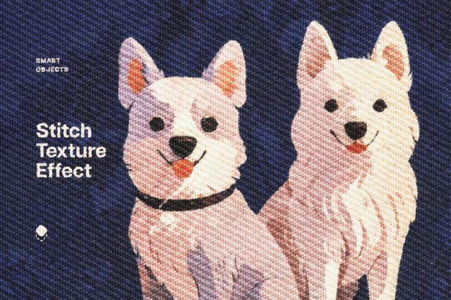Machine Embroidery Texture Effect
