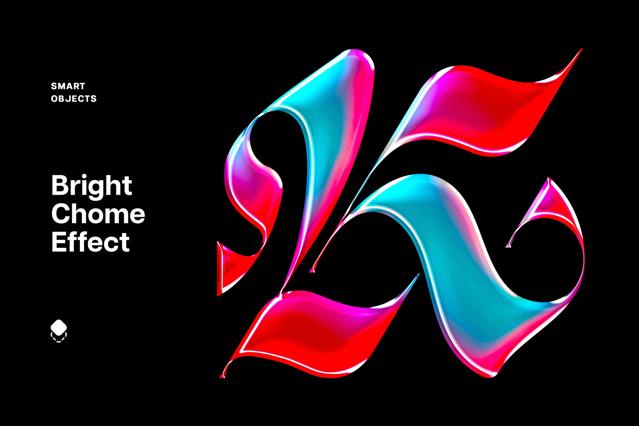 Chrome Logo & Text Effect