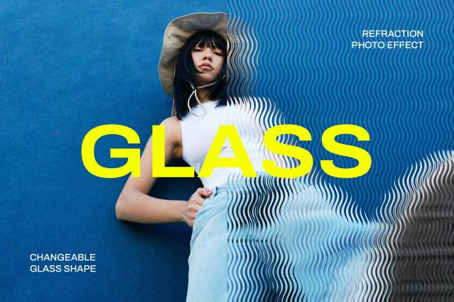 Wavy Glass Photo Effect
