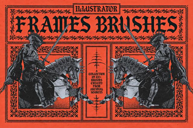Frames Brushes for Adobe Illustrator