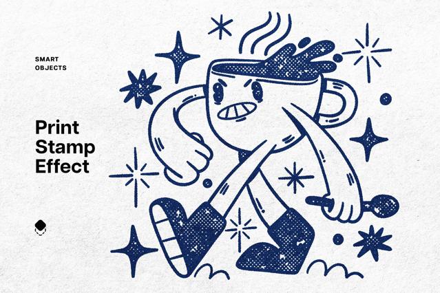 Inked Stamp Text & Logo Template