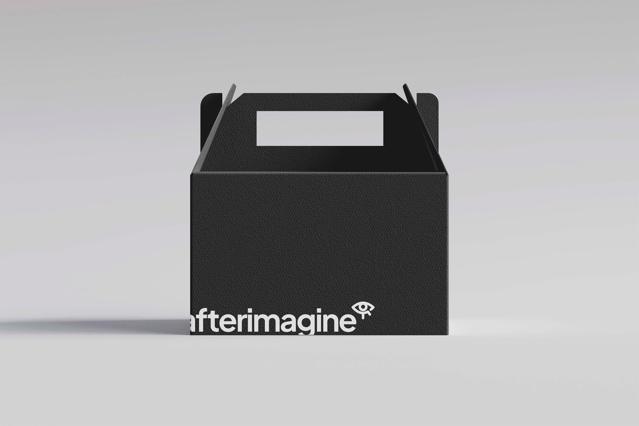 Takeaway Box Front View Mockup