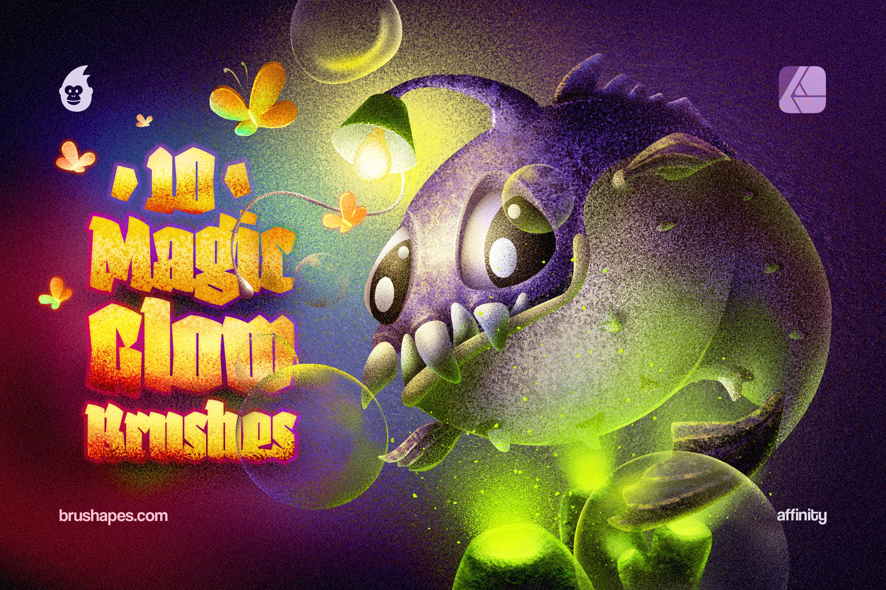 Magic Glow Affinity Designer Brushes