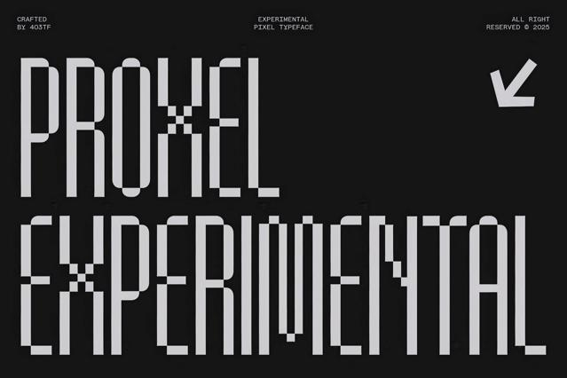 403 Proxel Pixel Typeface