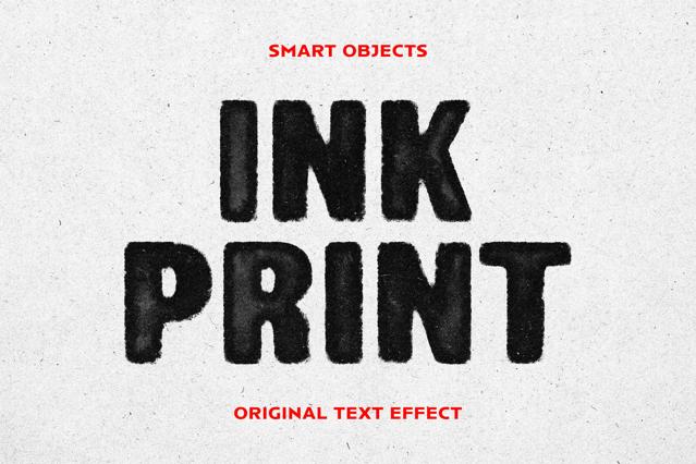 Ink Print Text Effect