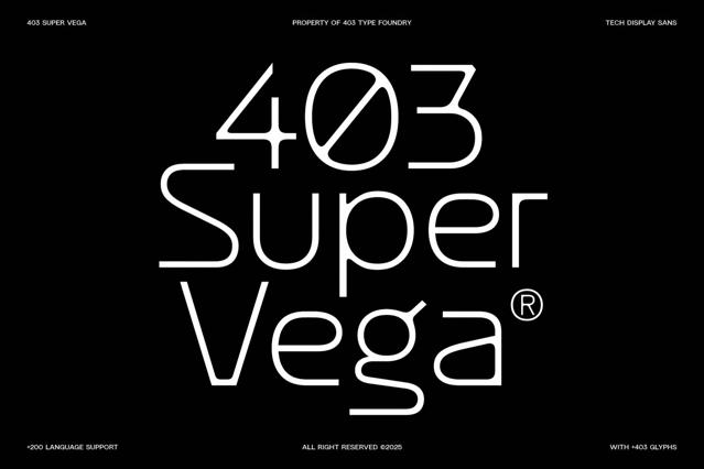 403 Super Vega Sans Serif