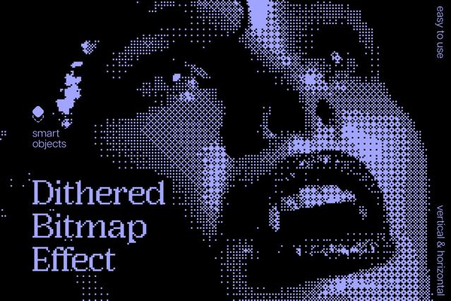 Download Dithered Bitmap Photo Effect