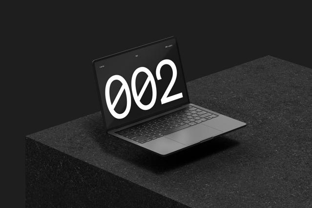 Dark Minimal MacBook Pro Mockup