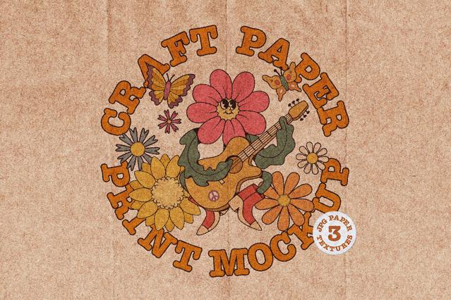 Craft Paper Print Logo Mockup