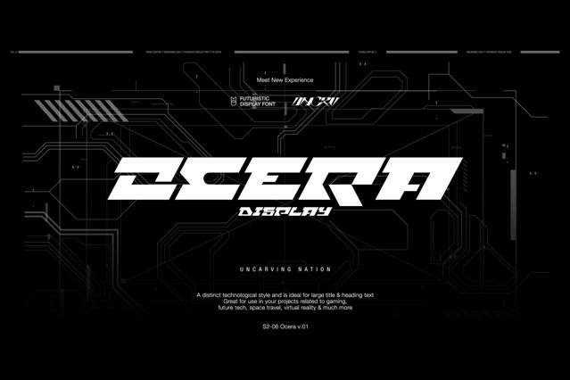 Ocera Display Font