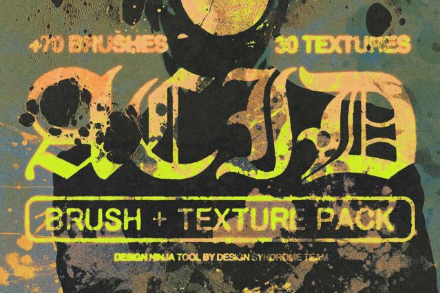 Acid Photoshop Brushes & Textures