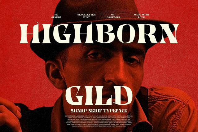 Highborn Gild - Sharp Blackletter