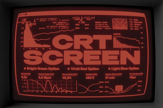 CRT Screen Text Effect