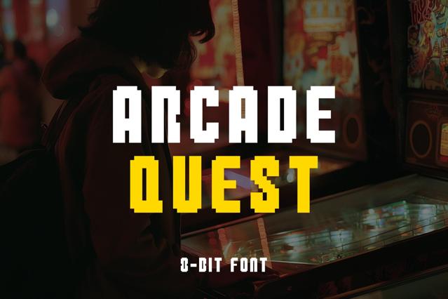 Arcade Quest - 8Bit Font