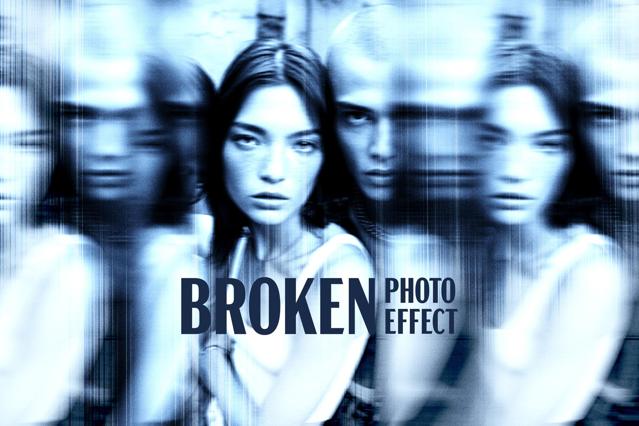 Broken Scanner Photo Effect