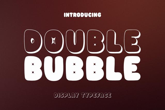 Double Bubble 3D Typeface