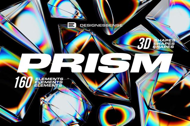 3D Prism Glass Illustrations