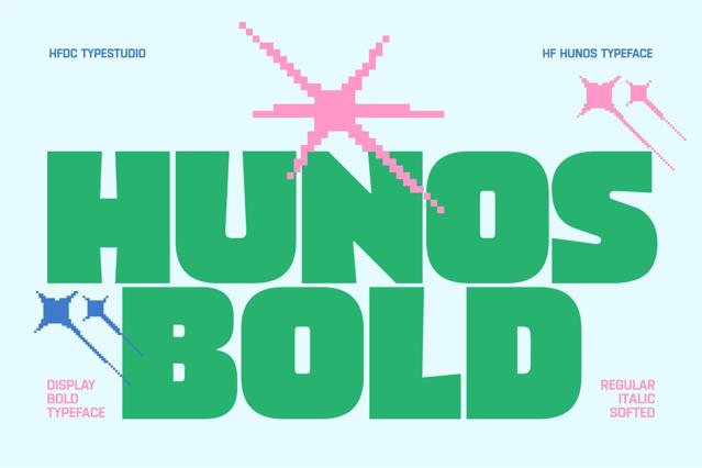 HF Hunos - Display Bold Font