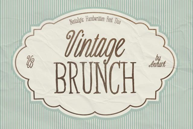 Vintage Brunch: Retro Font Duo