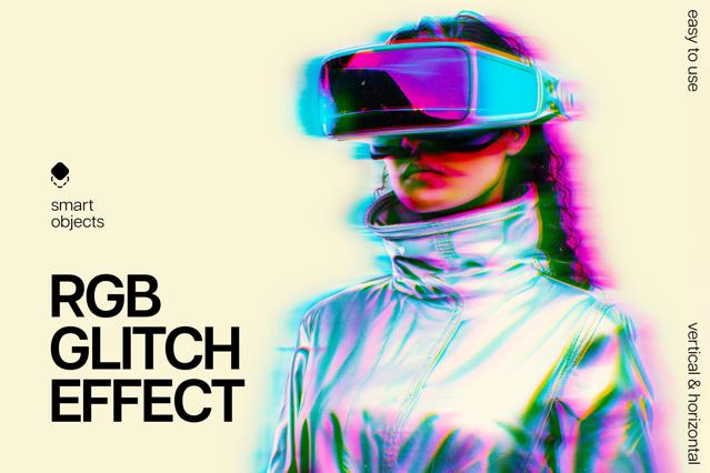RGB Glitch Photo Effect