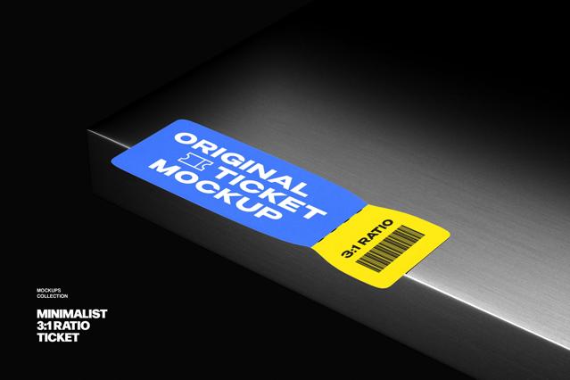 Download 3:1 Ticket Mockup