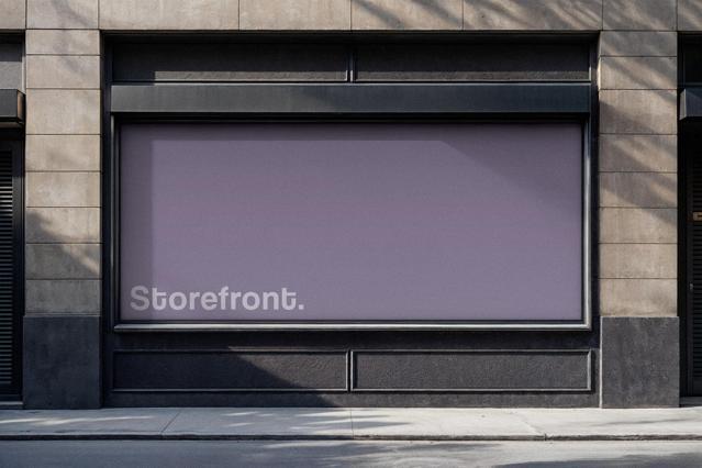 Storefront Billboard Mockup