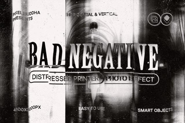 Negative Printer Photo Effect