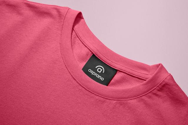 Cotton T-Shirt Neck Label Mockup
