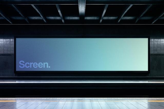 Subway Screen Mockup