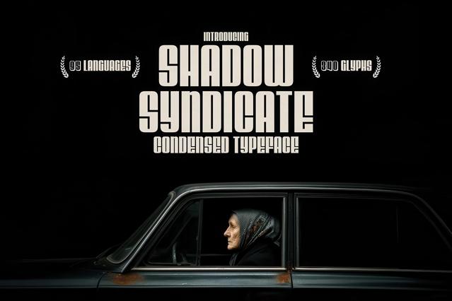 Shadow Syndicate Typeface