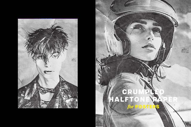 Crumpled Paper Poster Effect