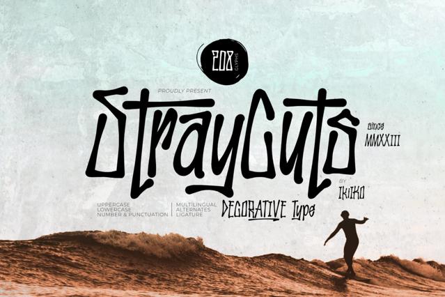 Stray Cuts - Decorative Font