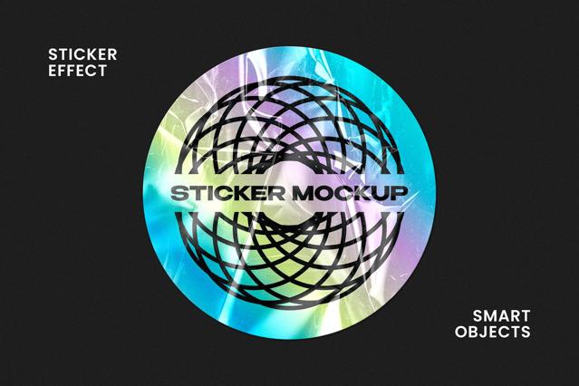 Download Plastic Sticker Mockup