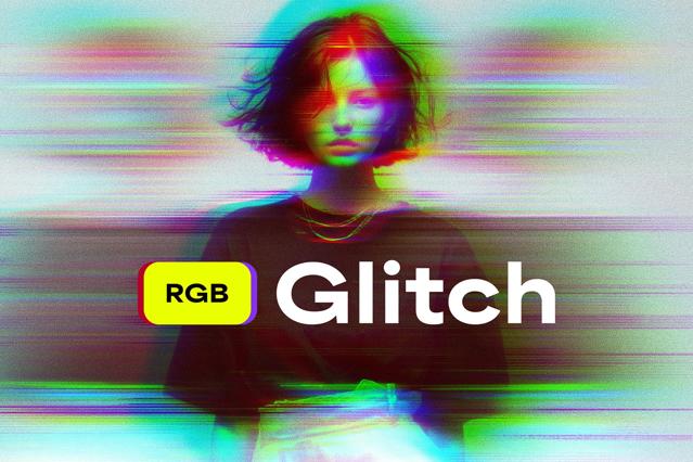 Download RGB Glitch Photo Effect