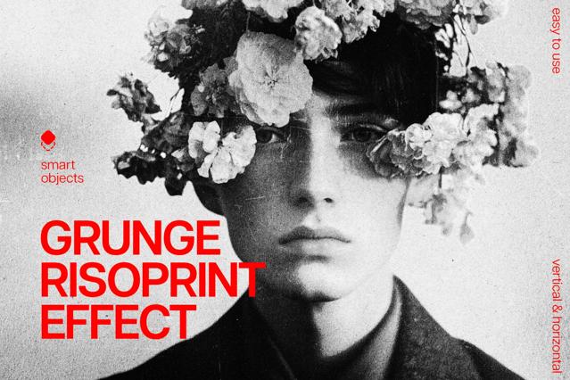 Grunge Risoprint Photo Effect
