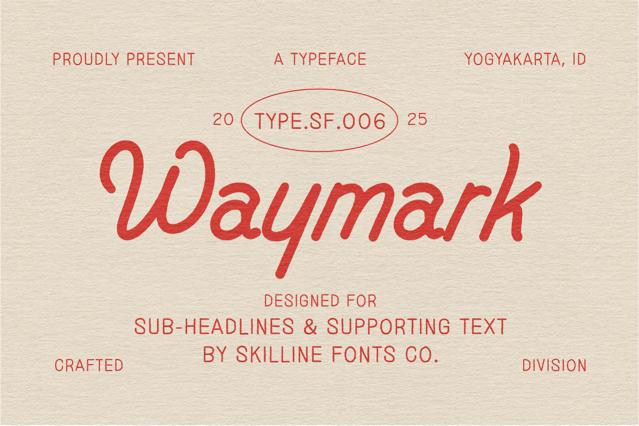 Waymark - Monoline Font